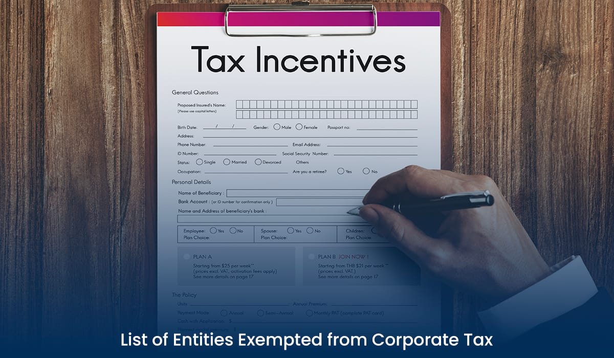 List of Entities Exempted from Corporate Tax | Alpha Auditing
